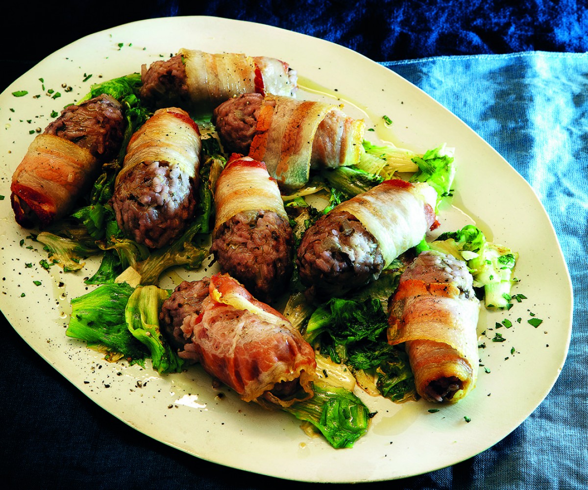 Bacon Wrapped Rice Balls Recipe - La Cucina Italiana