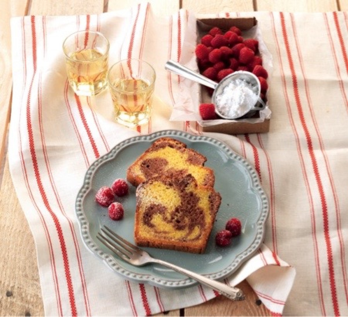 Two-Tone Raspberry Cake Recipe - La Cucina Italiana