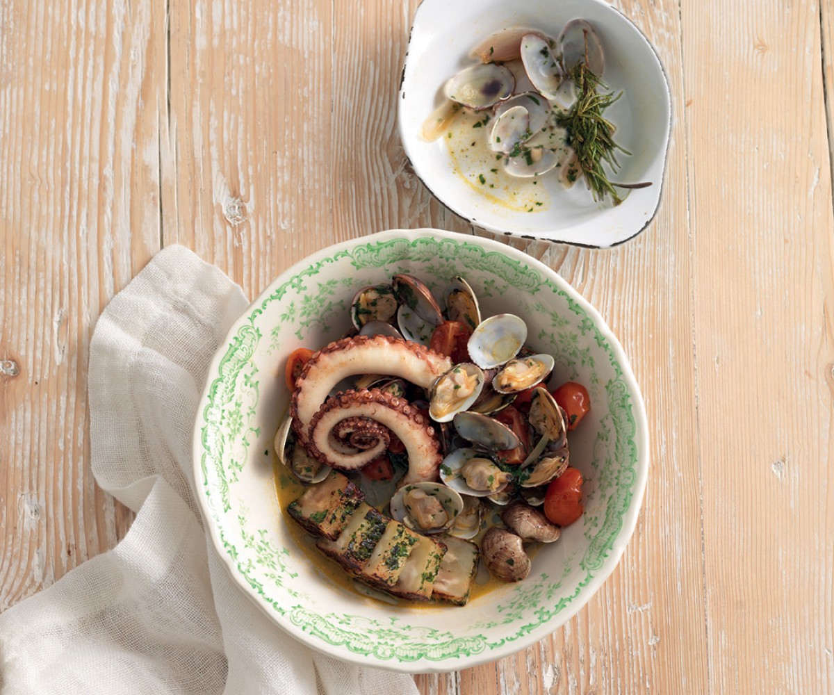 Clam Stew With Octopus and Eggplant Recipe - La Cucina Italiana