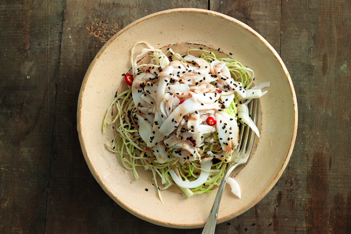 Cuttlefish and Cabbage with Sesame Seeds Recipe - La Cucina Italiana