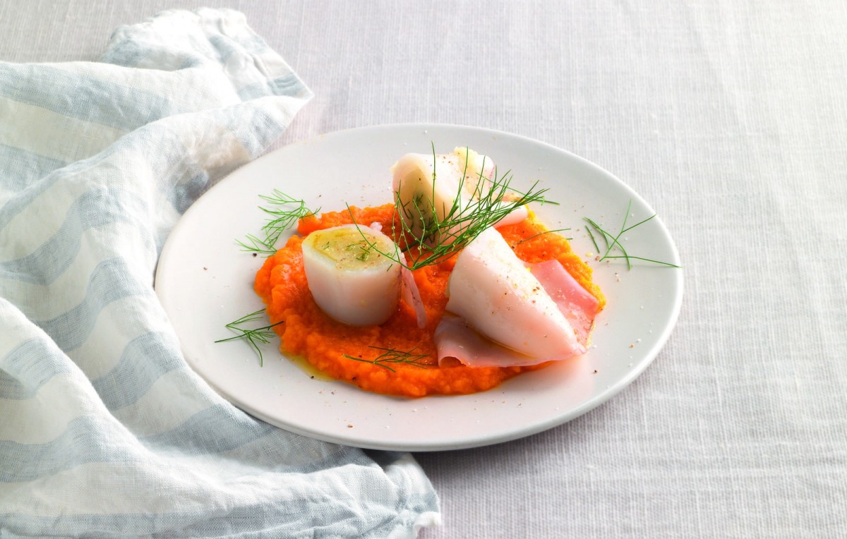 Steamed Squid with Ginger Recipe - La Cucina Italiana