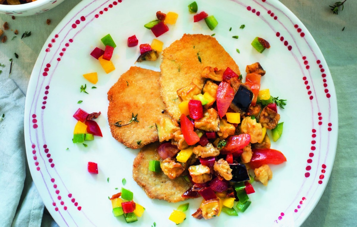 Veal Cutlets with Tangy Mixed Vegetables Recipe - La Cucina Italiana