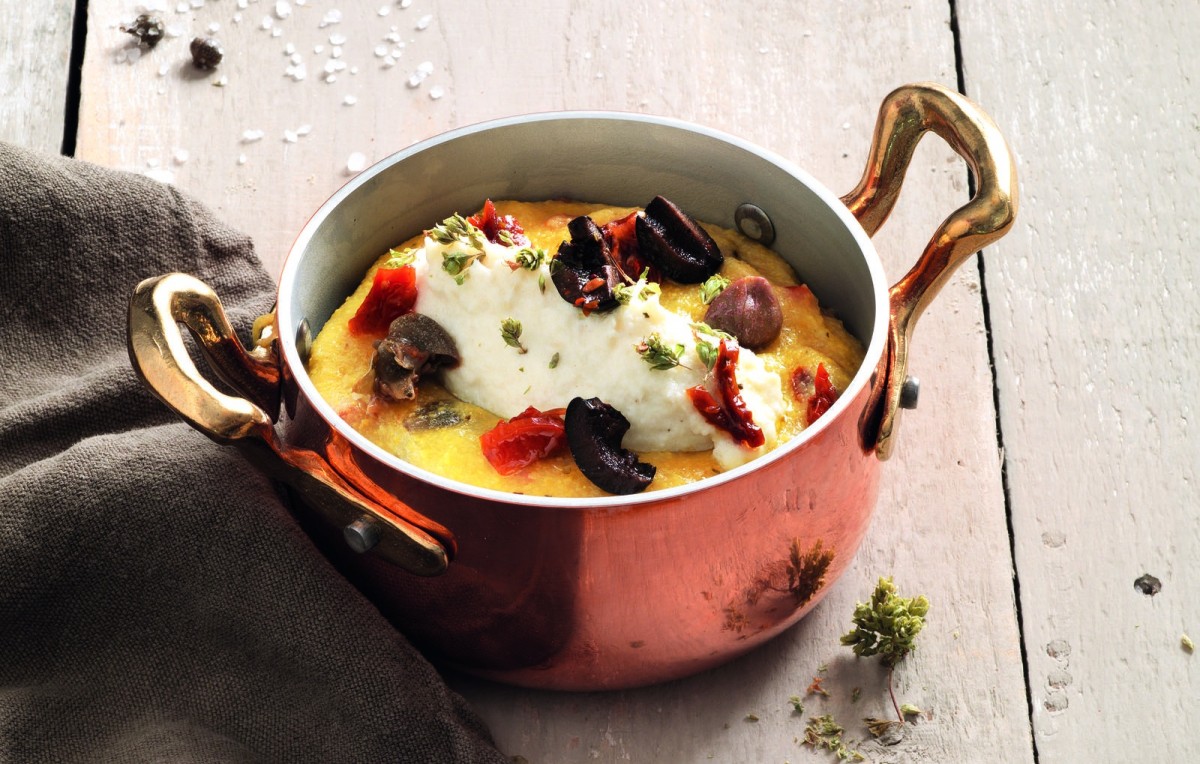 Salt Cod Creamed with Almond Milk, Served with Polenta Recipe - La ...