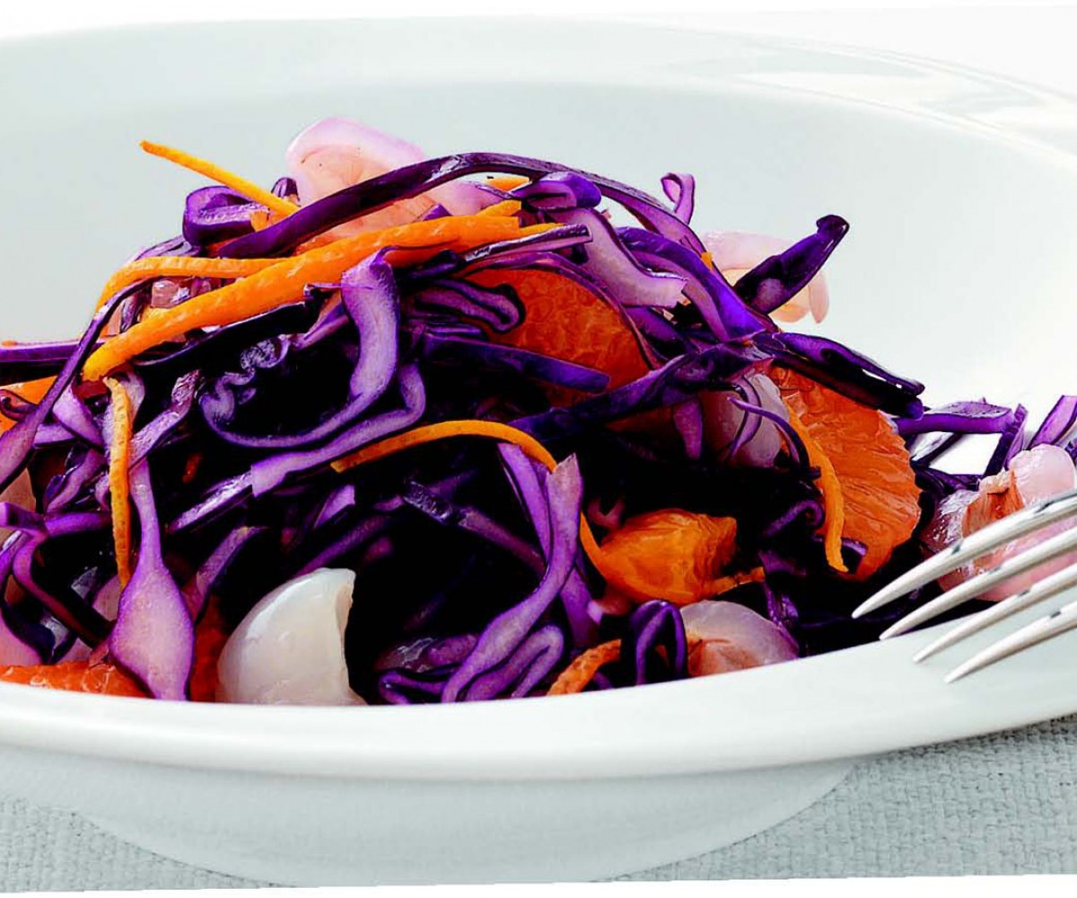 Red Cabbage and Mandarin Orange Salad Recipe - La Cucina Italiana