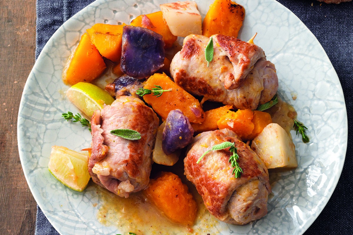 Veal Roulades with Autumn Vegetables Recipe - La Cucina Italiana