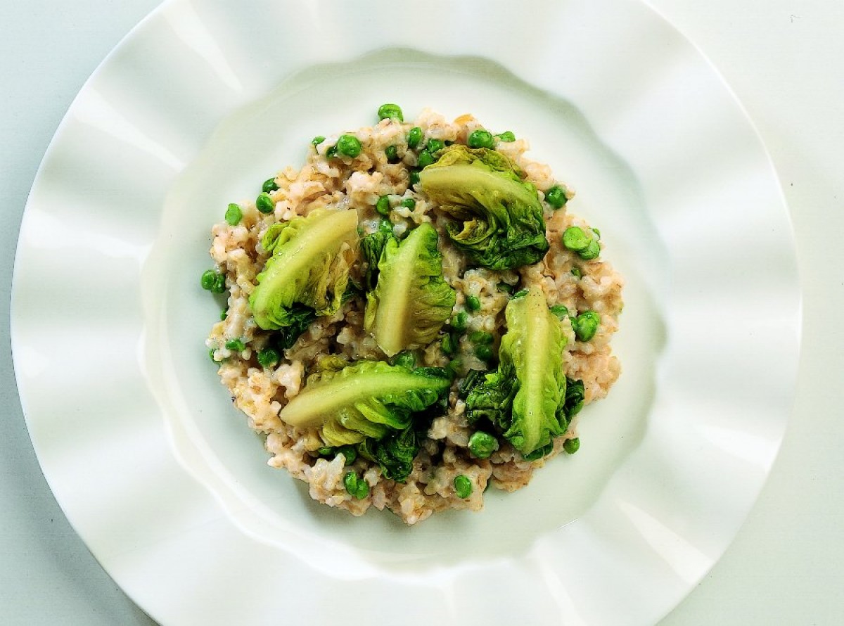 Brown Rice with Peas Recipe - La Cucina Italiana