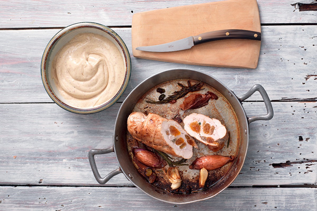 Chicken galantine with olive mayonnaise Recipe - La Cucina Italiana