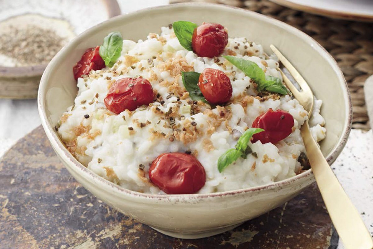 Risotto with Ricotta and Basil Recipe - La Cucina Italiana