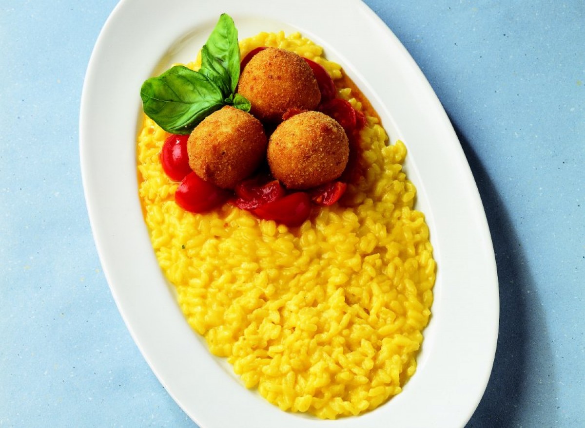 Spicy Tomato Risotto with Mozzarella Nuggets Recipe - La Cucina Italiana