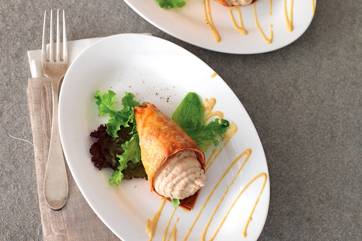 Crispy Phyllo Cones with Smoked Trout Mousse Recipe - La Cucina Italiana