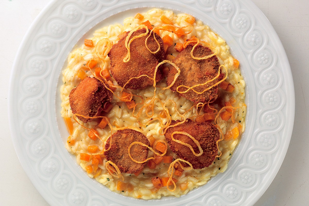 Pumpkin Risotto with Oyster Mushrooms Recipe - La Cucina Italiana