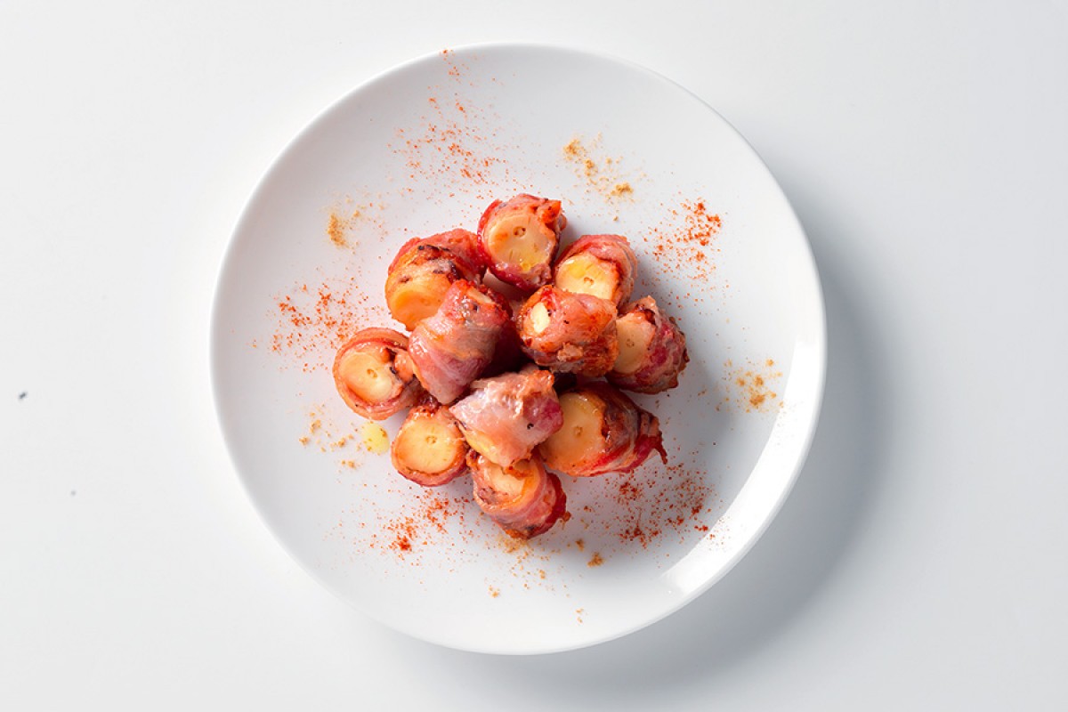 Bacon-Wrapped Octopus with Ginger Recipe - La Cucina Italiana