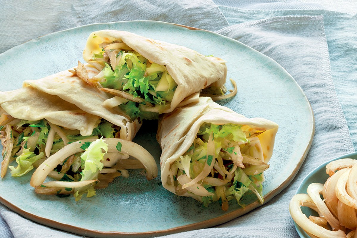 Piadinas with Anchovies, Cardoons, and Garlic Cream Recipe - La Cucina ...