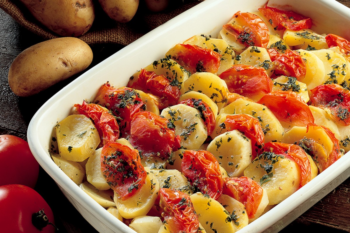 Potatoes and Tomatoes Recipe - La Cucina Italiana