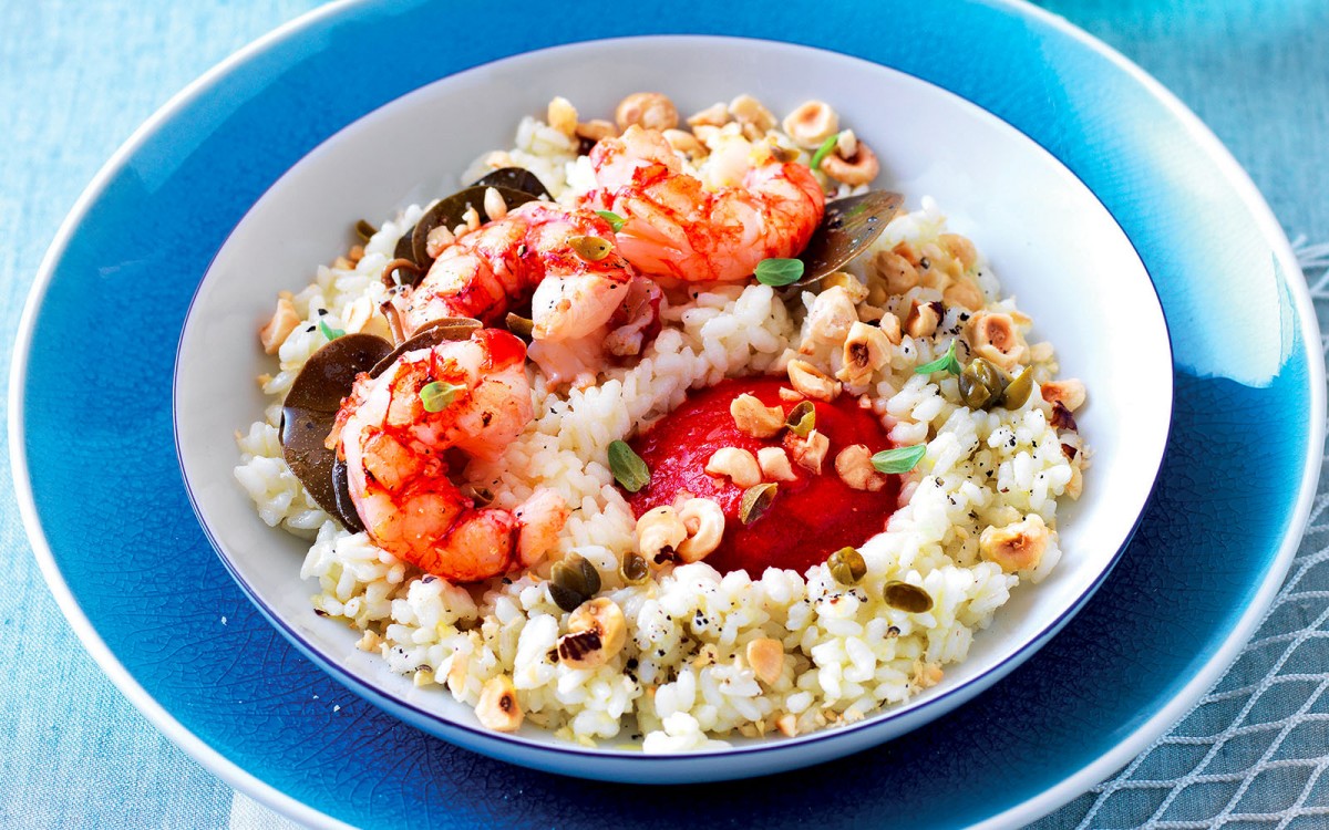 Risotto with Shrimp and Pepper Sauce Recipe - La Cucina Italiana