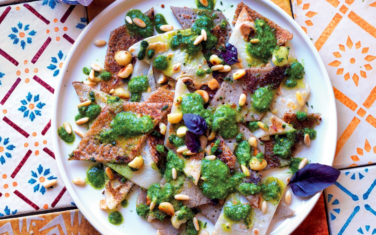 Testaroli with Pesto Recipe - La Cucina Italiana