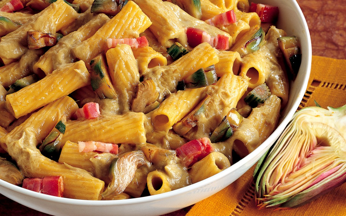 Maccheroni with Artichoke Sauce Recipe - La Cucina Italiana
