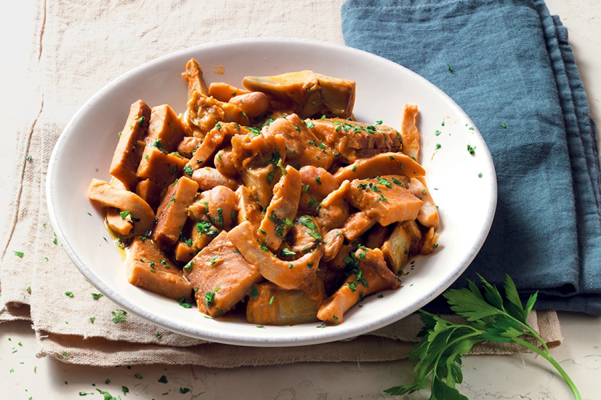 Seitan with Mushroom Recipe - La Cucina Italiana