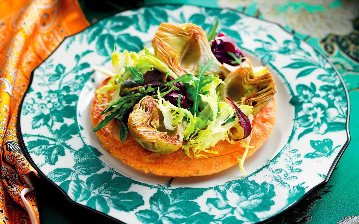 Lentil Flatbread with Vegetables Recipe - La Cucina Italiana