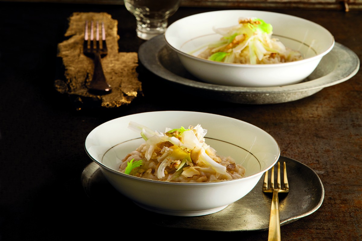 Risotto With Celery and Raspadura Cheese Recipe - La Cucina Italiana