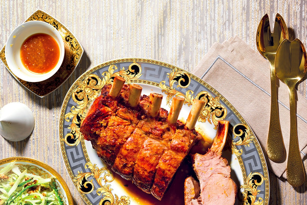 Roast Rack of Veal and Chicory with Mustard Recipe - La Cucina Italiana