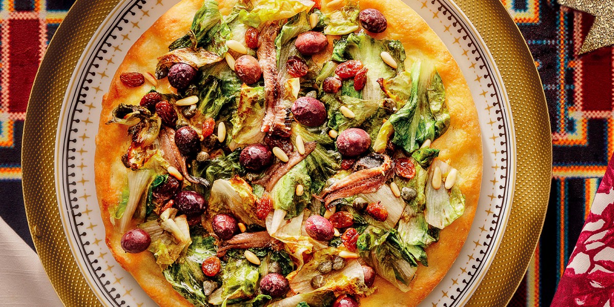 Open-Face Escarole Pie Recipe - La Cucina Italiana