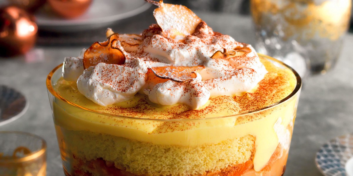 Sponge Cake and Pear Cups Recipe - La Cucina Italiana