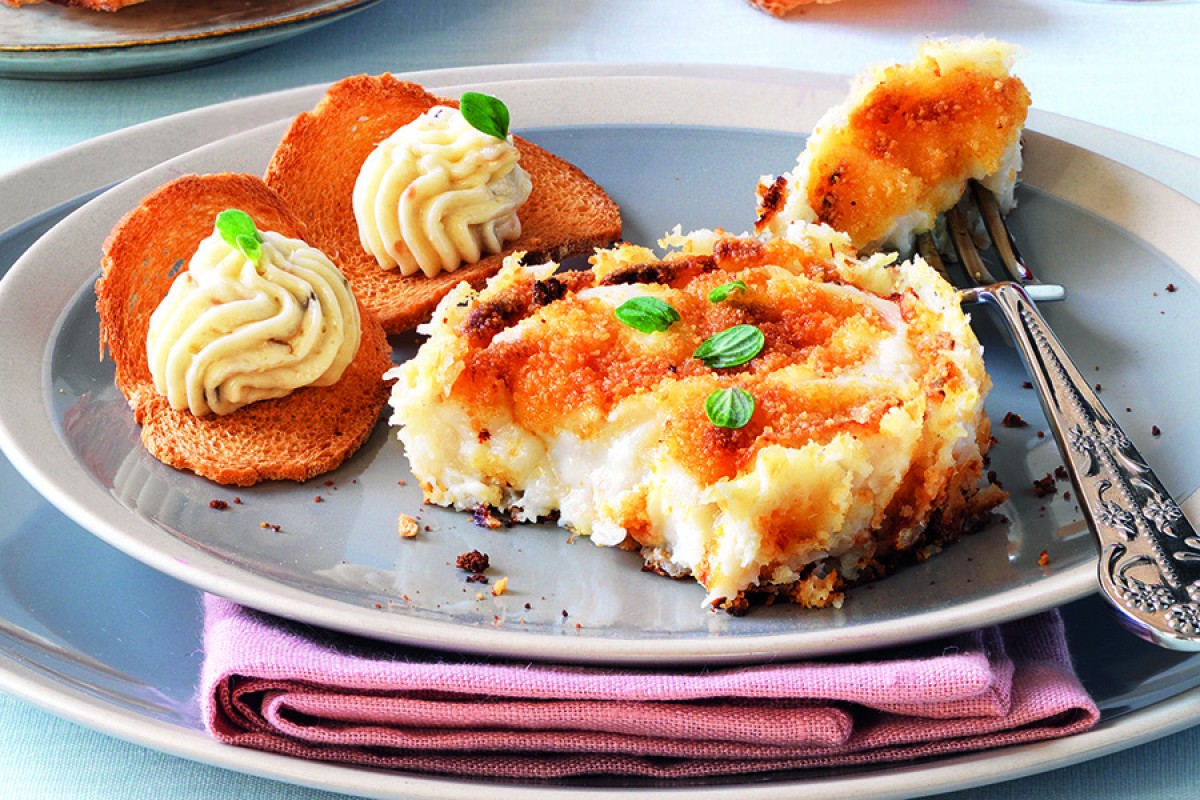 Codfish With Anchovy Butter Toasts Recipe - La Cucina Italiana