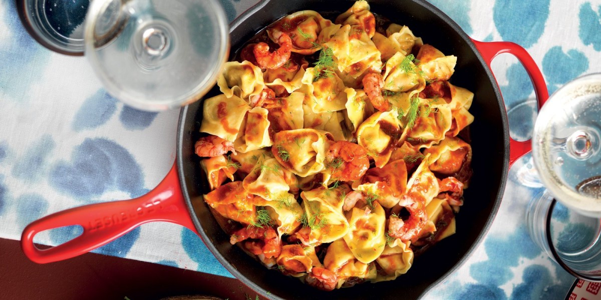 Sea Bream Ravioli With Shrimp Bisque Sauce Recipe - La Cucina Italiana