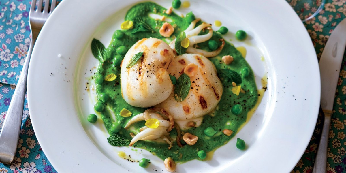 Healthy Grilled Cuttlefish with Pea Purée: A Protein-Packed Dinner ...