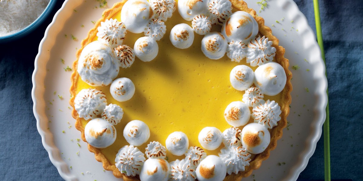 Italian Lime Tart with Soft Meringue Recipe - La Cucina Italiana