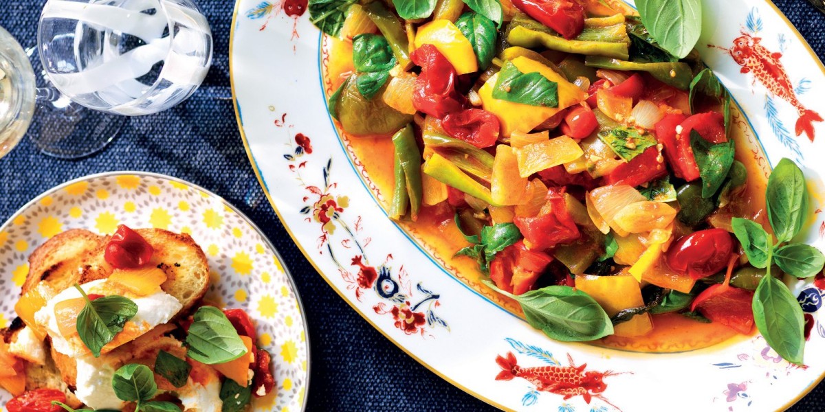 Peperonata (Italian Sautéed Peppers, Tomatoes and Onions) Recipe - La ...