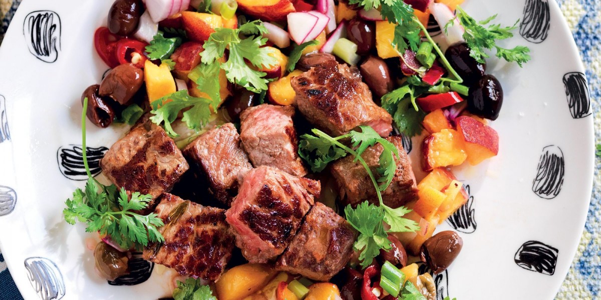 Lamb Sauté with Fresh Peaches and Taggiasca Olives Recipe - La Cucina ...