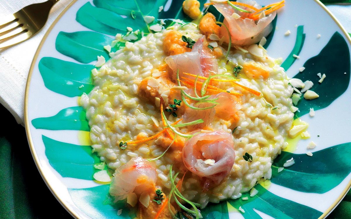 Risotto With Loquats, Sea Bass, and Citrus Recipe - La Cucina Italiana
