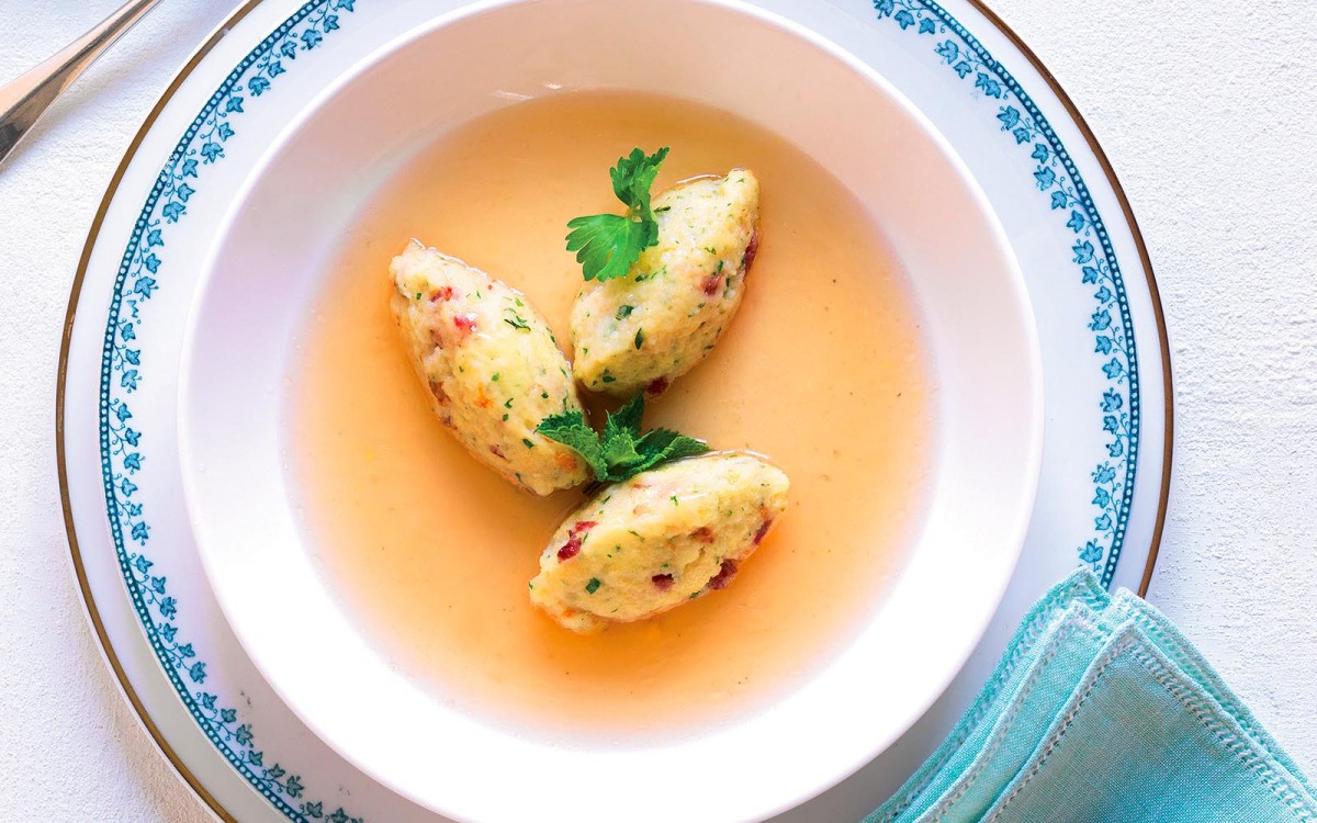 Bread Gnocchi in Ham Stock Recipe - La Cucina Italiana