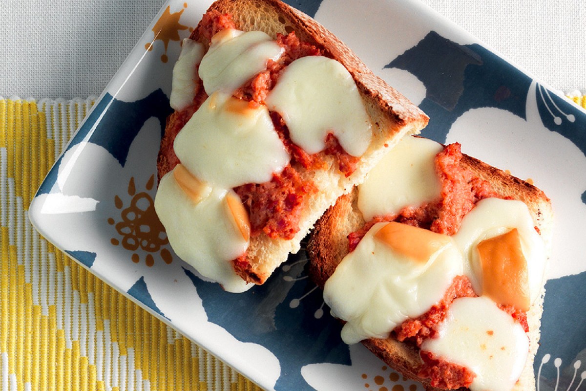 Bruschetta With 'nduja and Smoked Provola Recipe - La Cucina Italiana